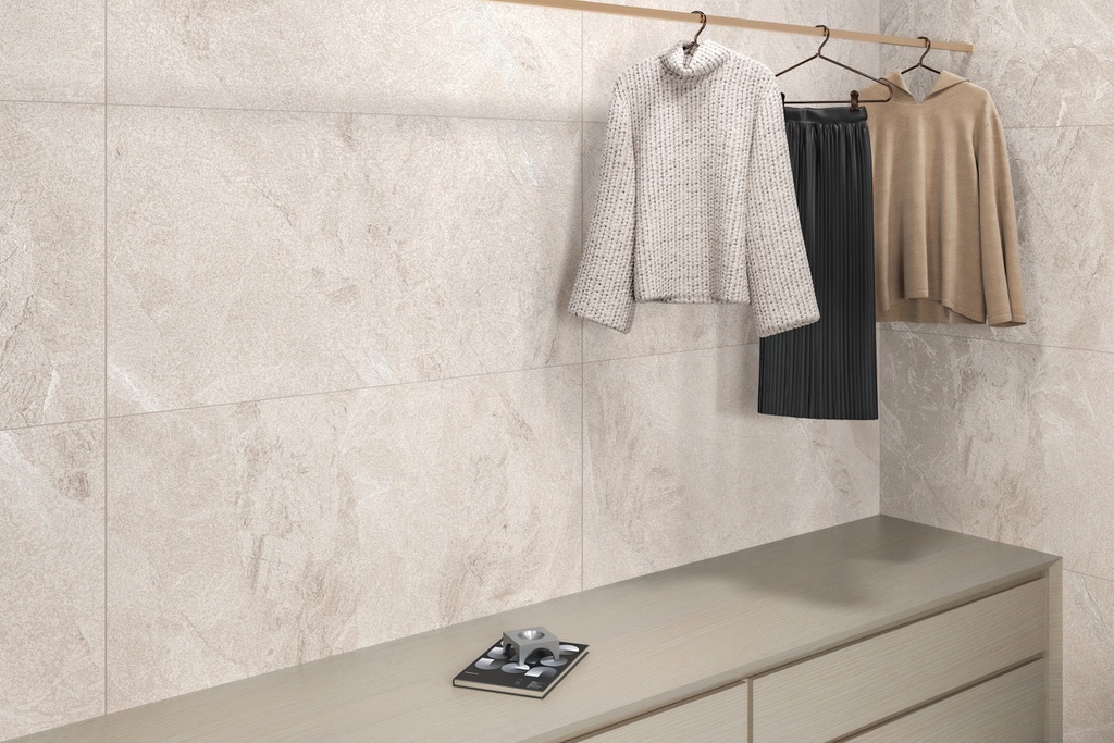 Rin Stone Beige Matt 600x1200 Porcelain Tile | Tile Shed
